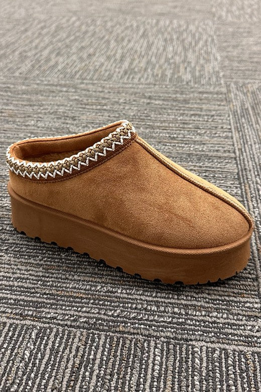 Tamara Tan Platform Booties - Brown – Emprada